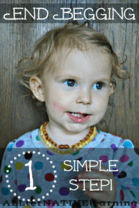 Teaching a Toddler to Stop Begging