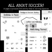 All About Soccer! A printable resource pack for preschool, kindergarten ...