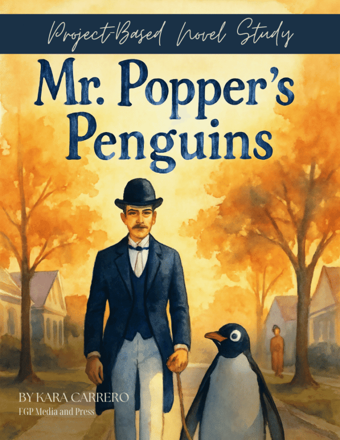 Mr. Popper's Penguins PK-5 Novel Study: Project Based Novel Study and ...