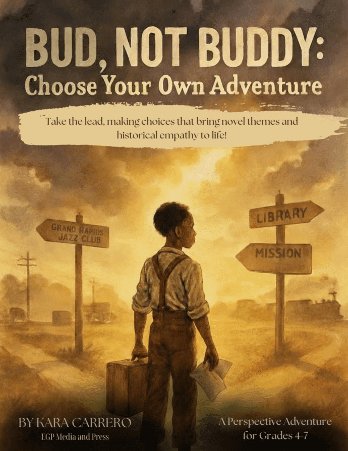 Bud, Not Buddy Choose Your Own Adventure to teach Great Depression Themes